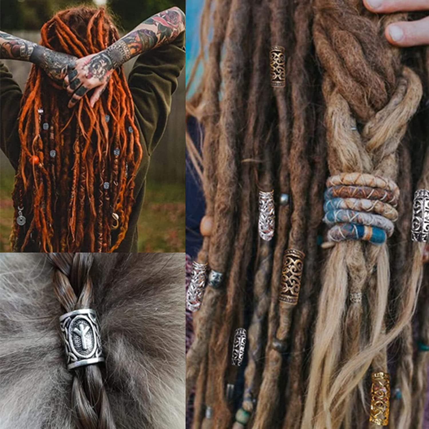Dreadlock Skull Beads