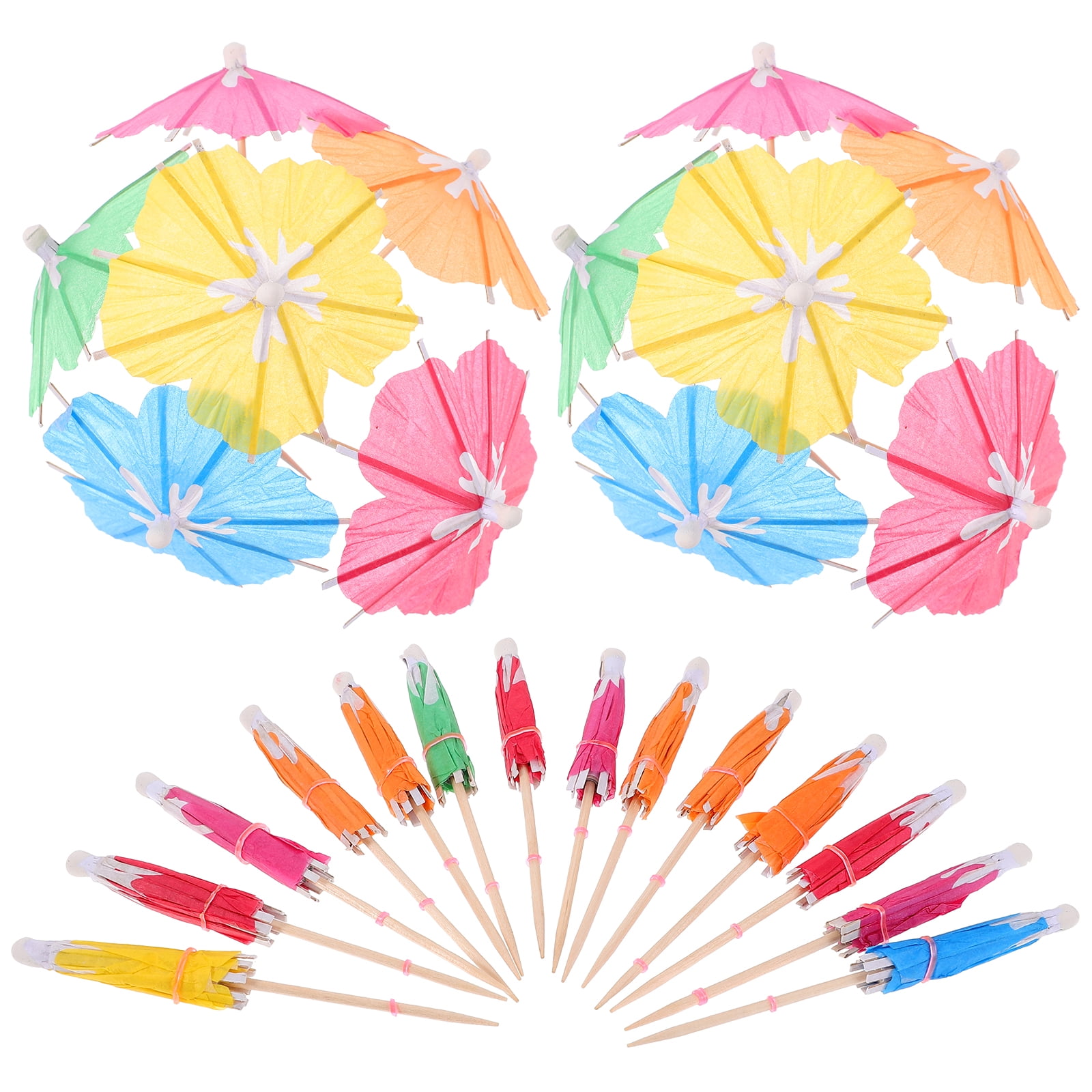Click here for Ounona 100pcs Flower Shape Paper Cocktail Umbrella... prices