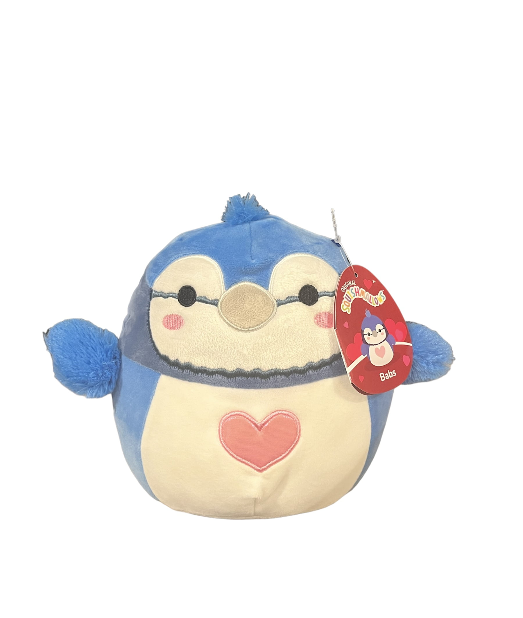 Squishmallows 8 Inch Babs the Blue Jay with Pink Heart on Belly 2023 ...