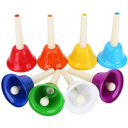 8-note Hand Bell Musical Educational Instrument Toy Percussion ...