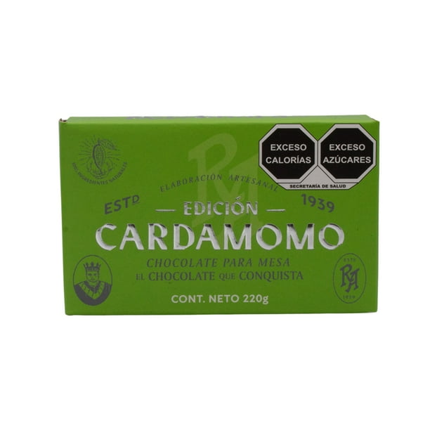 Chocolate Para Mesa Rey Amargo Edición Cardamomo 220 g Rey Amargo 2 ...
