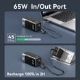 Fast Charging Power Bank 18400mAh 65W Portable Laptop Charger, LCD ...