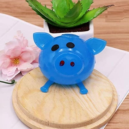 2 Pcs Antistress Pig,Splat Pigs,Jello Pig Toy,Stress Relief Pig Water ...