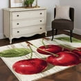 Kitchen Mats for Floor 3x5 Ft, Vintage Red Cherry Non Slip Area Rugs ...