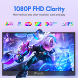 Iproda Portable Monitor 120hz FHD 1080P 18.5 Inch Portable Monitor for ...