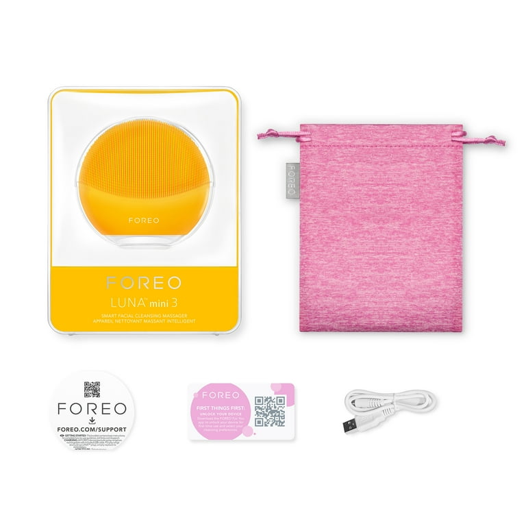 FOREO LUNA MINI 3 Cleansing Facial Brush- Sunflower Yellow FOREO LUNA MINI 3 Cleansing Facial Brush- Sunflower Yellow