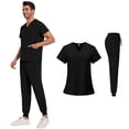 Unisex Scrubs Set Quick Dry Stretch Work Uniform for Beauty Salon ...