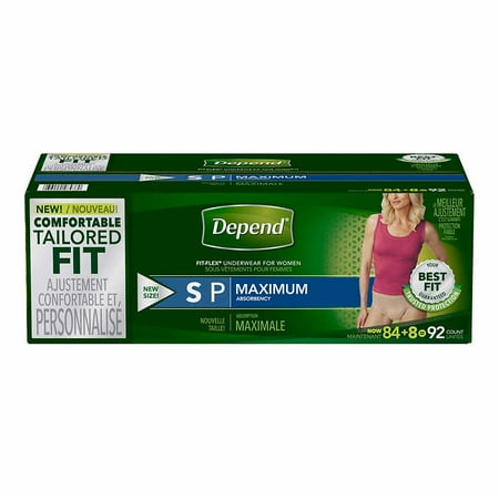 Depend® Women’s Maximum Absorbency Underwear Small 92 Units - Walmart.ca