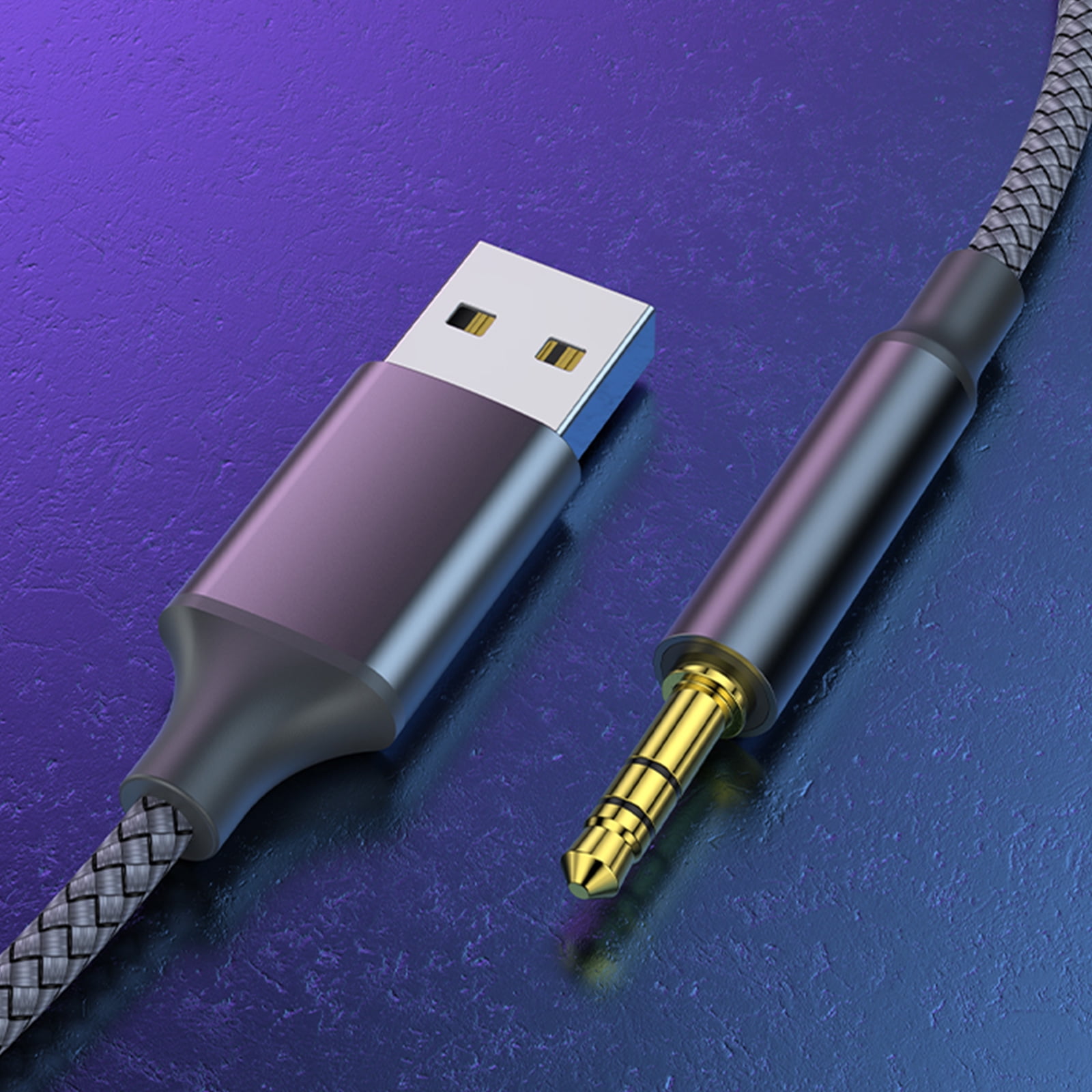 Usb To Jack Audio Adapter,Usb To Aux Cable With Mic-supported Usb To ...