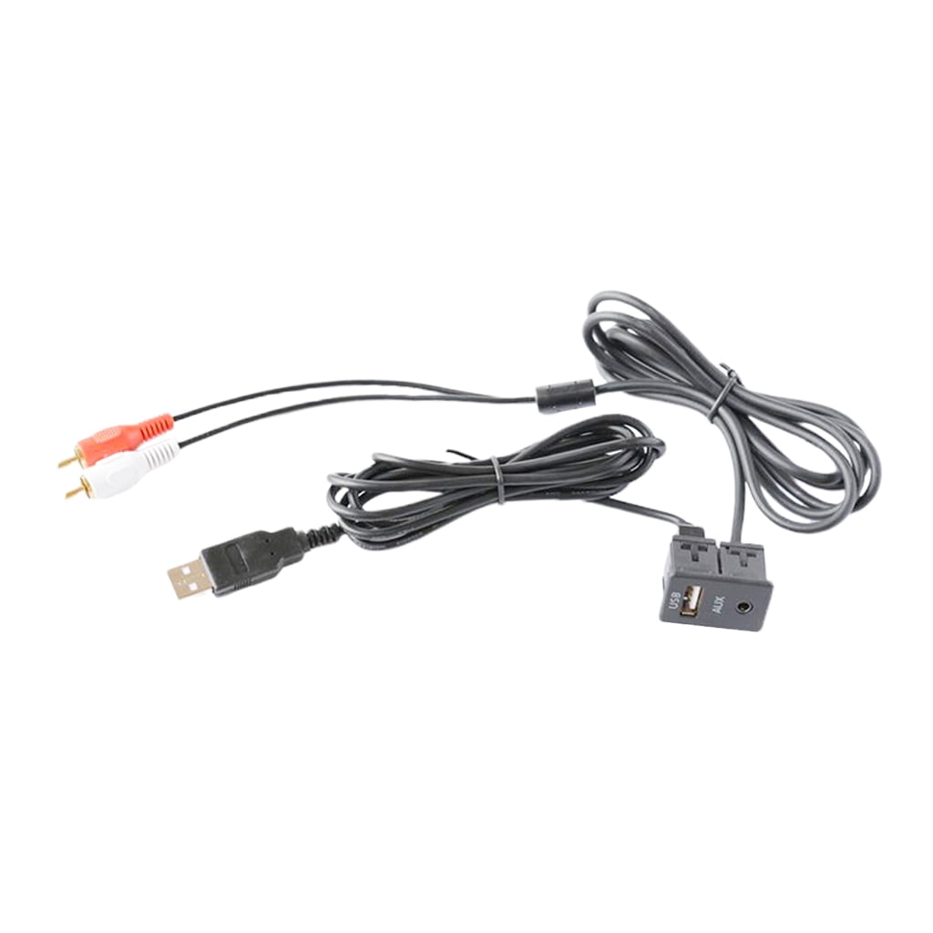 Adaptador de Cable de entrada de audio MP3 USB AUX para coche 1,5 M ...