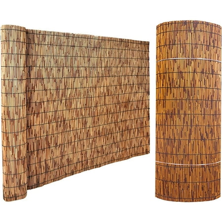Natural Bamboo Fencing Garden Privacy Screen Rolled Reed Fence Panel ...