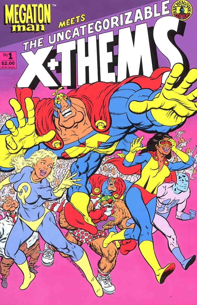 Megaton Man Meets the Uncategorizable X+Thems #1 VF ; Kitchen Sink Comic Book - Walmart.com