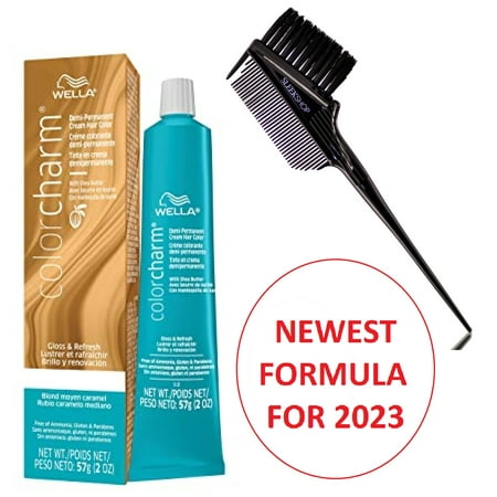 7WG Med Caramel Blnd , Wella Color Charm DEMI-PERMANENT Cream Hair ...