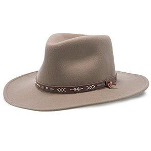 Stetson Crushable Santa Fe Wool Hat Driftwood - Walmart.com
