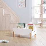 STAROUS Montessori Bookshelf for Toddlers, Wooden Book Caddy with ...