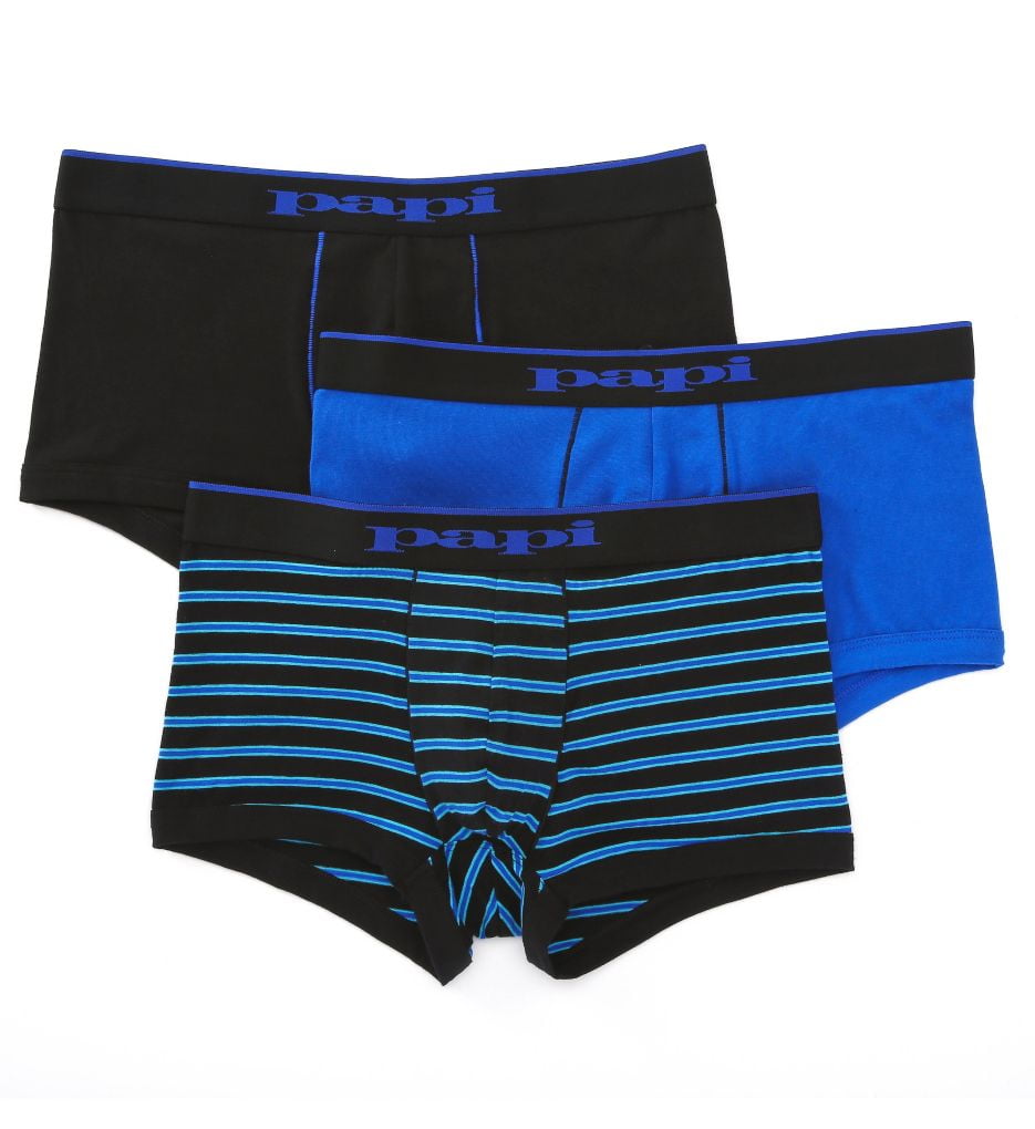 Men's Papi 980502 Essentials Cotton Stretch Brazilian Trunk - 3 Pack ...