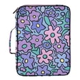 Cartoon Flowers Accordion File Organizer Expanding File Folder 3-Ring ...