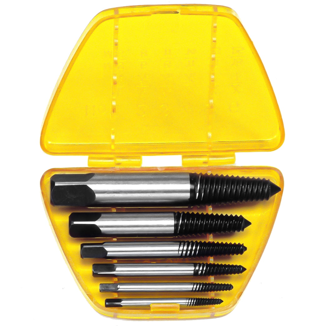 Genius Tools 6 Piece Screw Extractor Set - AT-EX6 - Walmart.com
