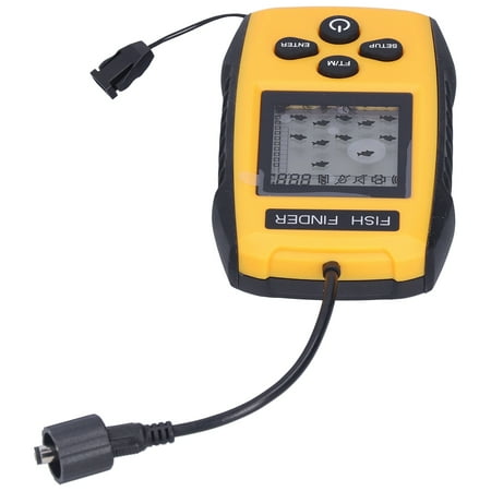 Portable Fish Finder, Handheld LED LCD Display Echo Sounder Wired Fish ...