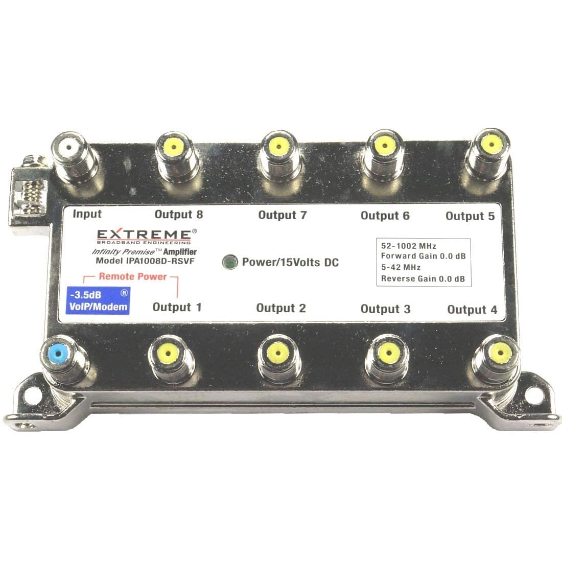 Extreme Broadband IPA1008D-RSVF - Modern 8 Way Connection Splitter ...
