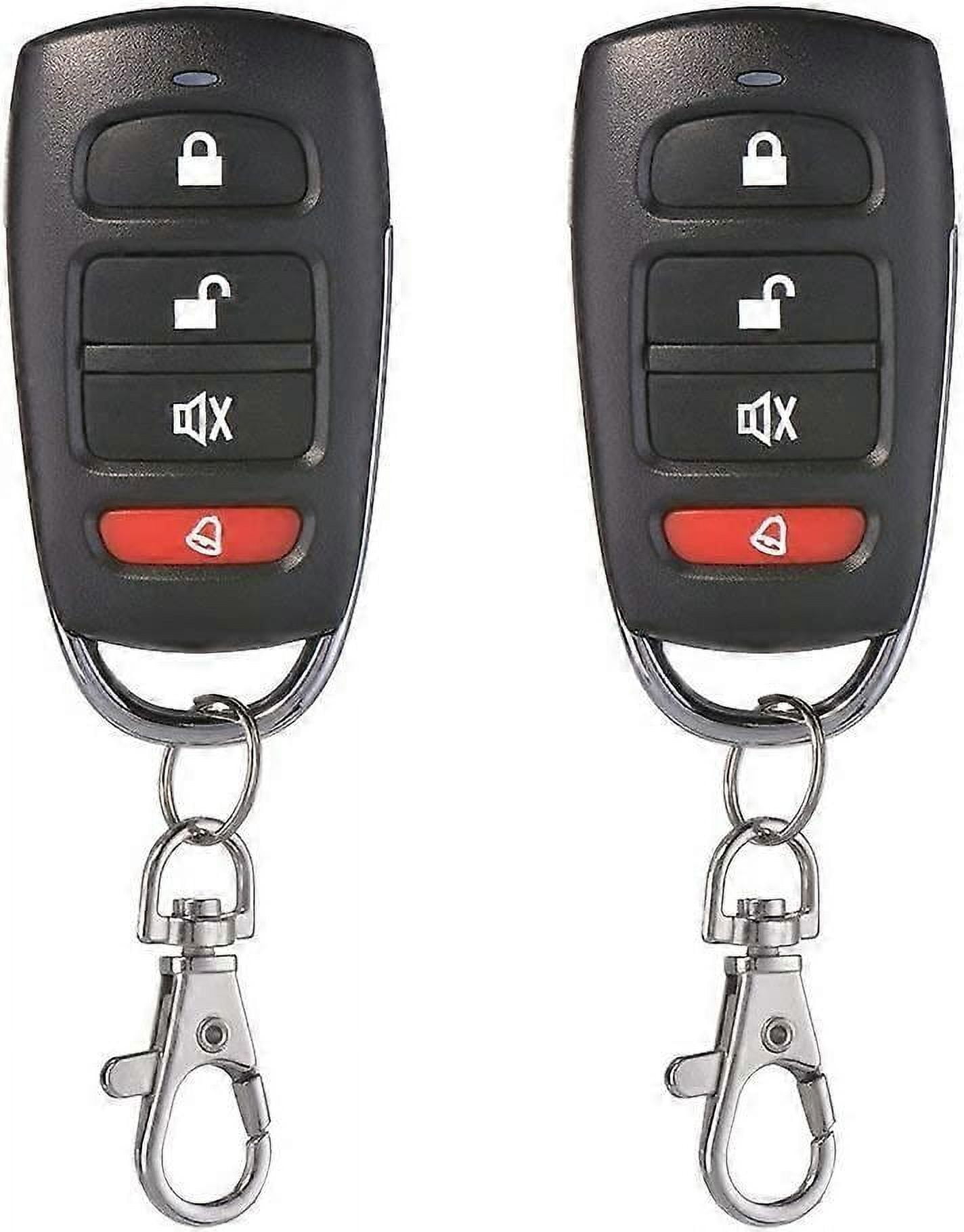 Pack Universal Garage Door Cloning Key Fob Remote Control 433MHz 4 ...