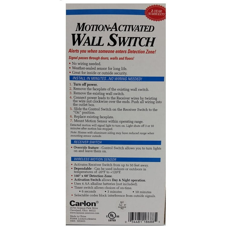 Carlon Motion Sensor Outdoor