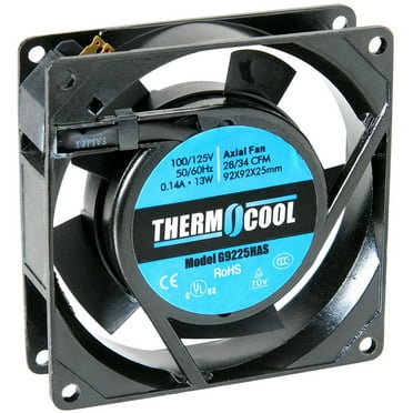 Thermo-Cool Thermocool 110V-125V 50/60Hz Axial Fan (150X150X50Mm) .4 ...