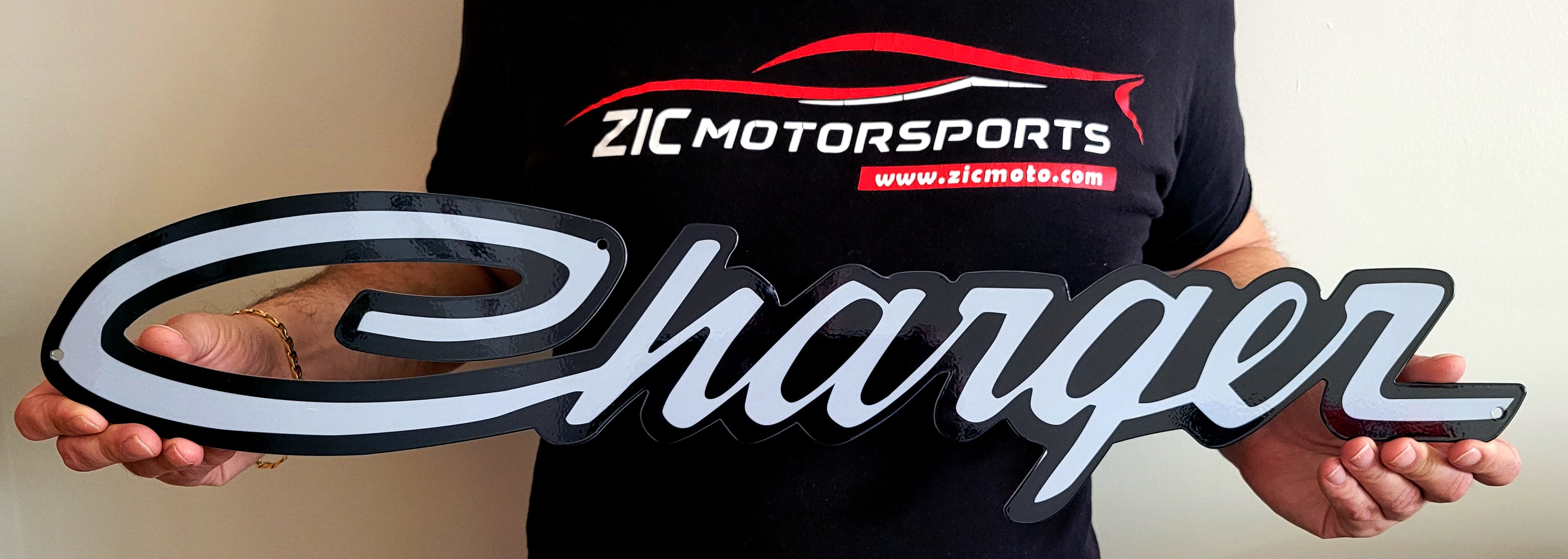 Dodge Charger Script Steel Sign - Gray - Walmart.com