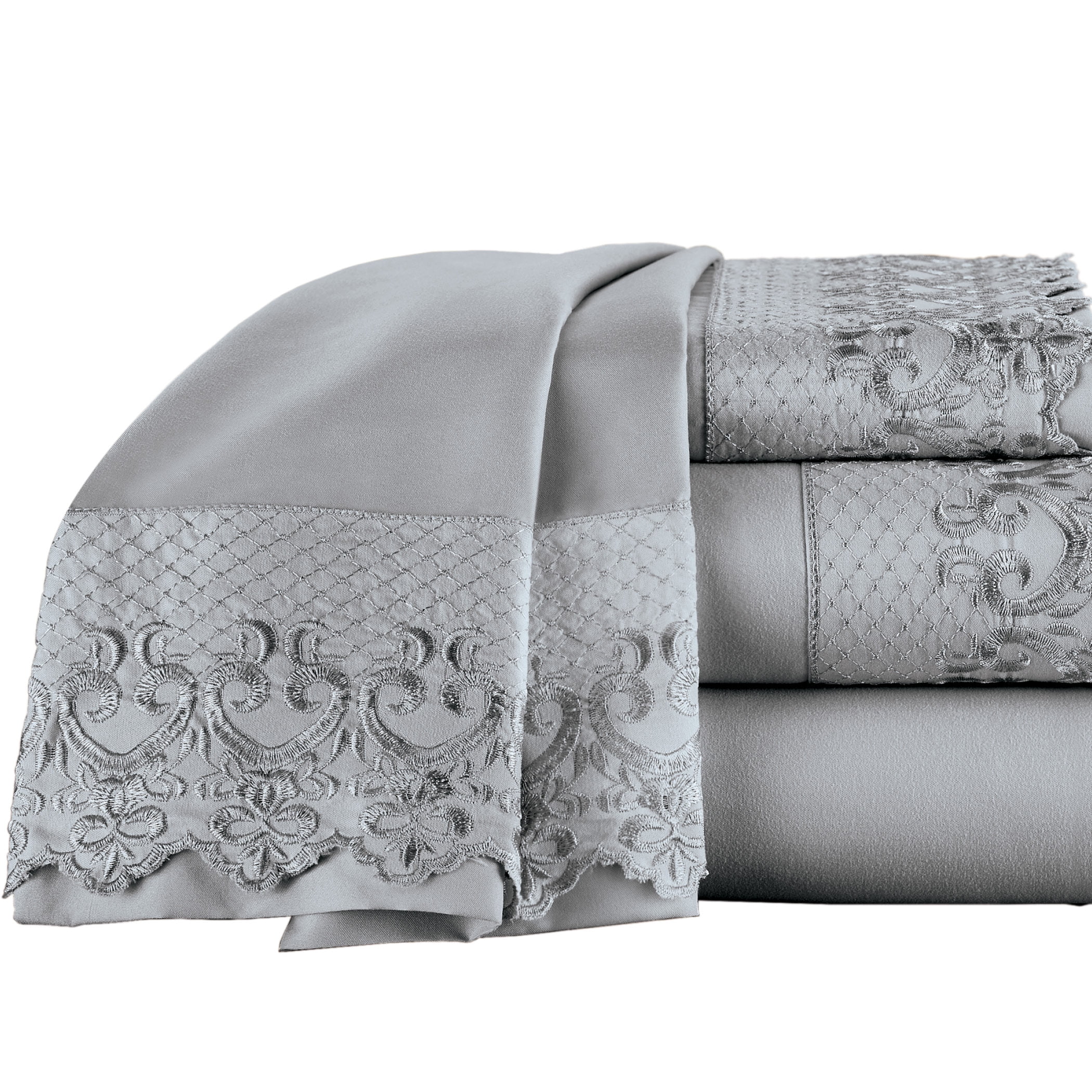 Hotel Lace Microfiber Sheet Set - Walmart.com