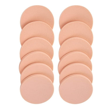12pcs Beauty Makeup Facial Sponges Puff Round Square Skin Color Dry and ...