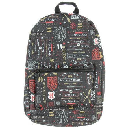 Harry Potter Gryffindor House Crest Icon Hogwarts Backpack School Bag ...