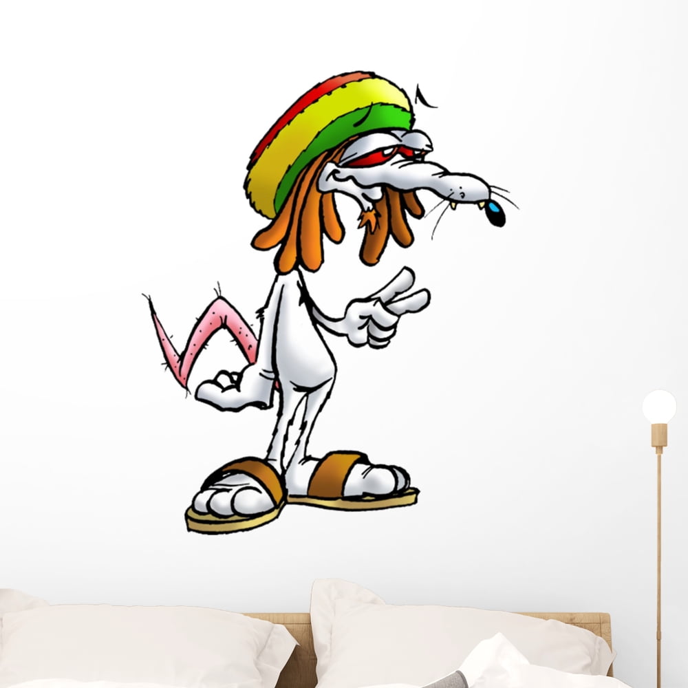 Rat Rasta Wall Decal Sticker by Wallmonkeys Vinyl Peel and Stick ...