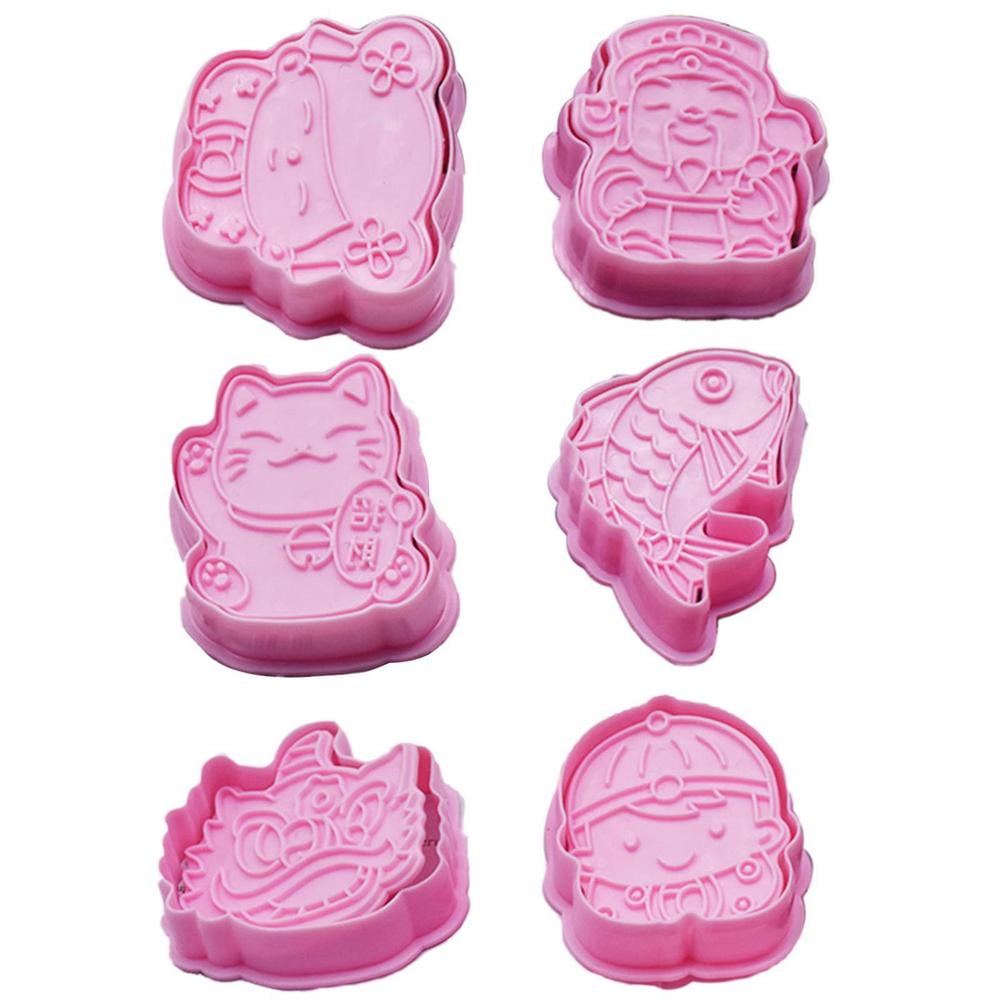 3D Cookie Stampers | Chinese New Year Cookie Cutter For DIY 6Pcs ...