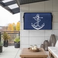 Coastal Anchor Outdoor TV Cover 52 to 55 inch Nautical Knot Navy Blue ...