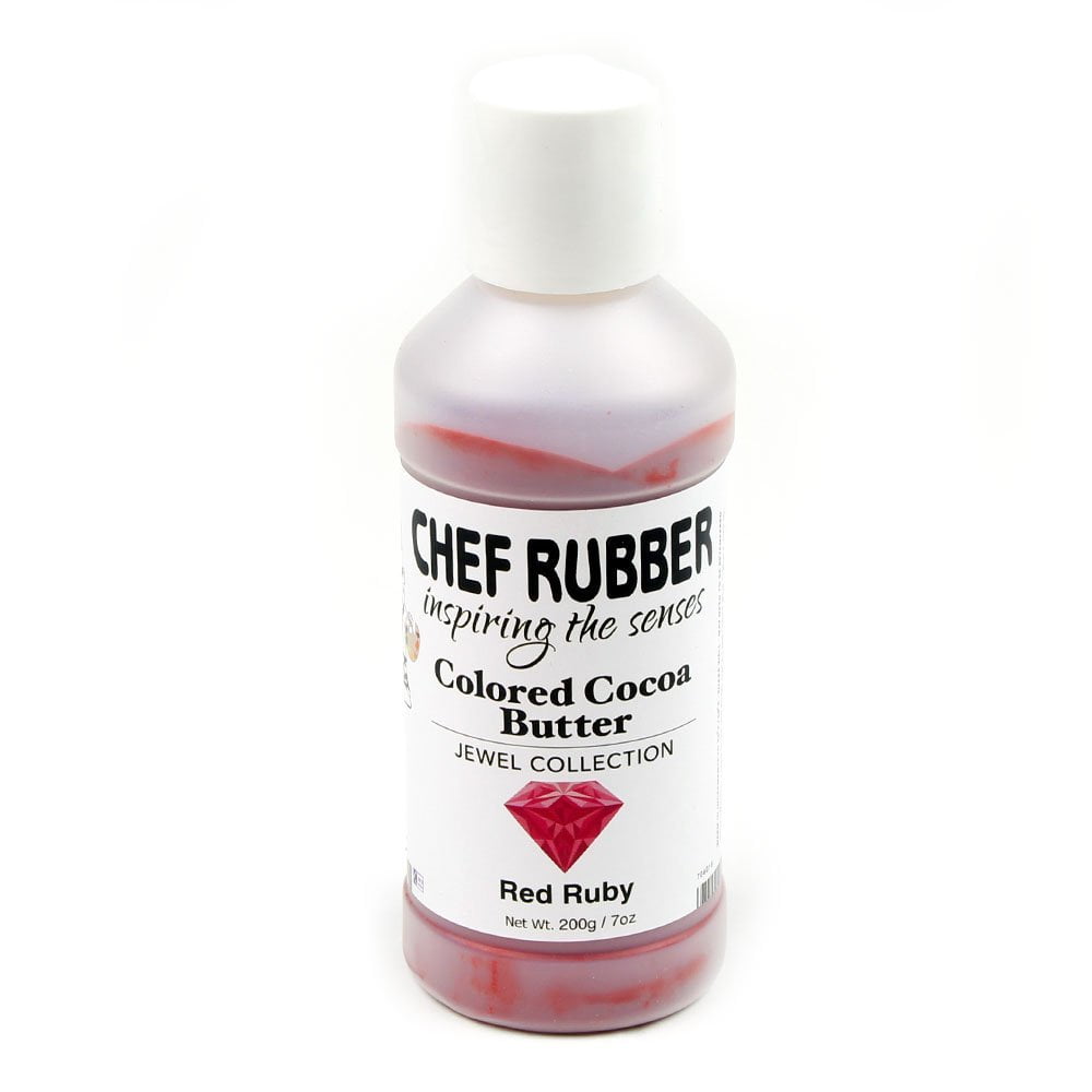 Chef Rubber Cocoa Butter, Jewel Collection - Red Ruby, 7 Ounce ...