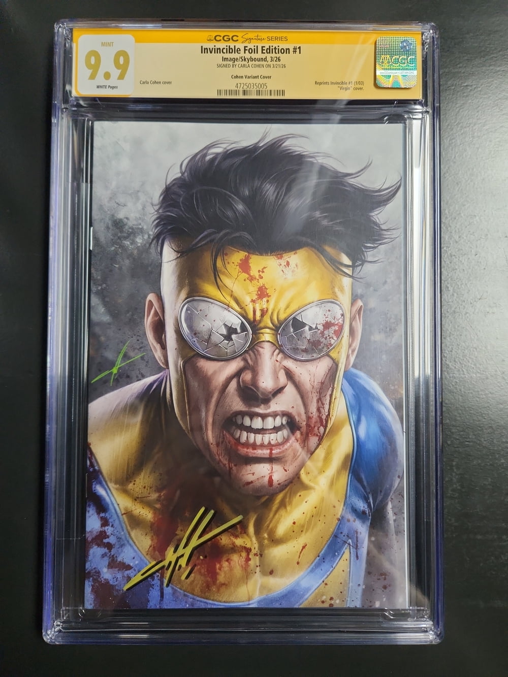 Invincible Foil Edition #1 - CGC 9.9 Comic Book - Walmart.com