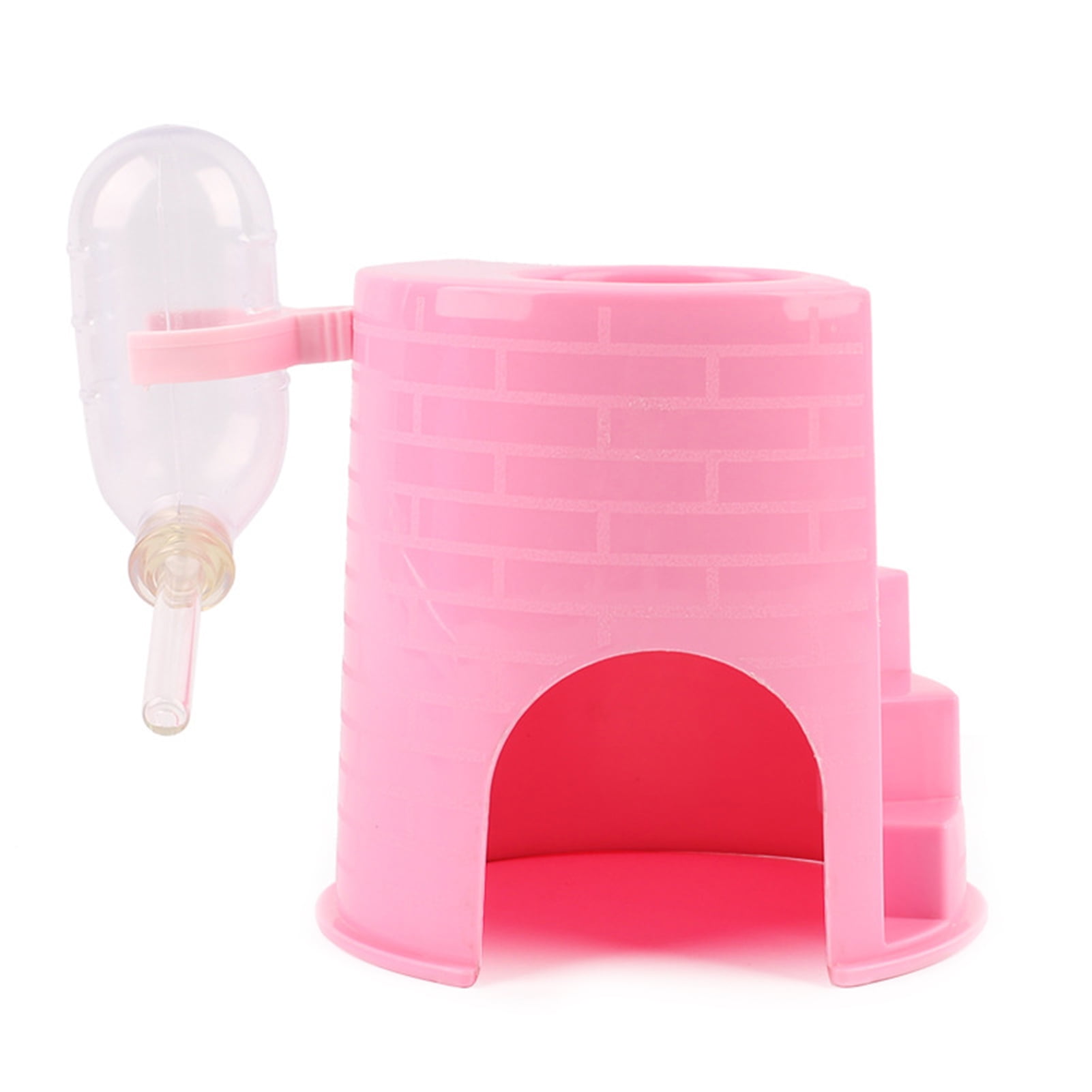 Hamster Food Feeders Rack & Water Bottle No Leak, 2 in 1 Food Feeder ...