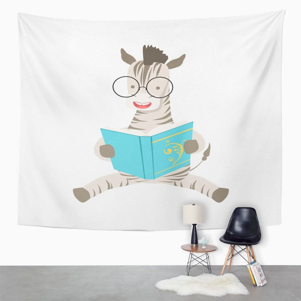 Zebra Reading A Book