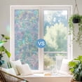 Abstract Tie Dye Art Window Privacy Film, Pink Aqua Green Yellow ...