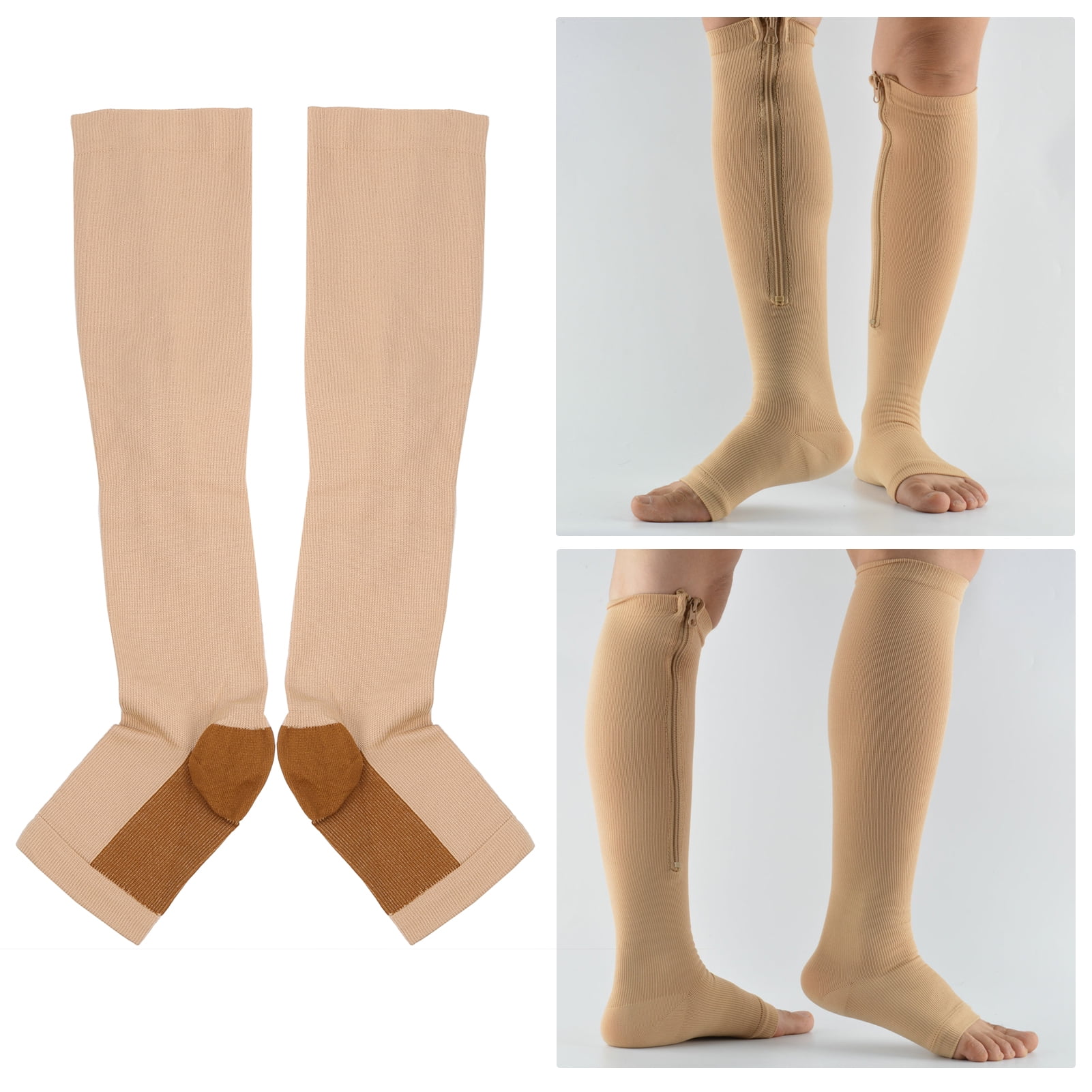 Click here for Amonsee Stretch Socks  1pair Zipper Midcalf Length... prices