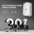 JETWELL Wall-Mounted Silver Liquid Drop 34 oz Soap Dispenser - Walmart.com