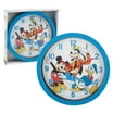 Disney Mickey & Minnie Mouse Cartoon Ears Quartz Wall Clock, Cordless ...