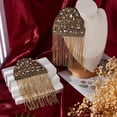 2Pcs Iron Glass Polyester Epaulettes Costume Accessories Golden ...