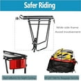 Rear Bike Rack with Extra Long Shelf's Arms,Universal Bike Rack,Bicycle Pannier Rack with ...