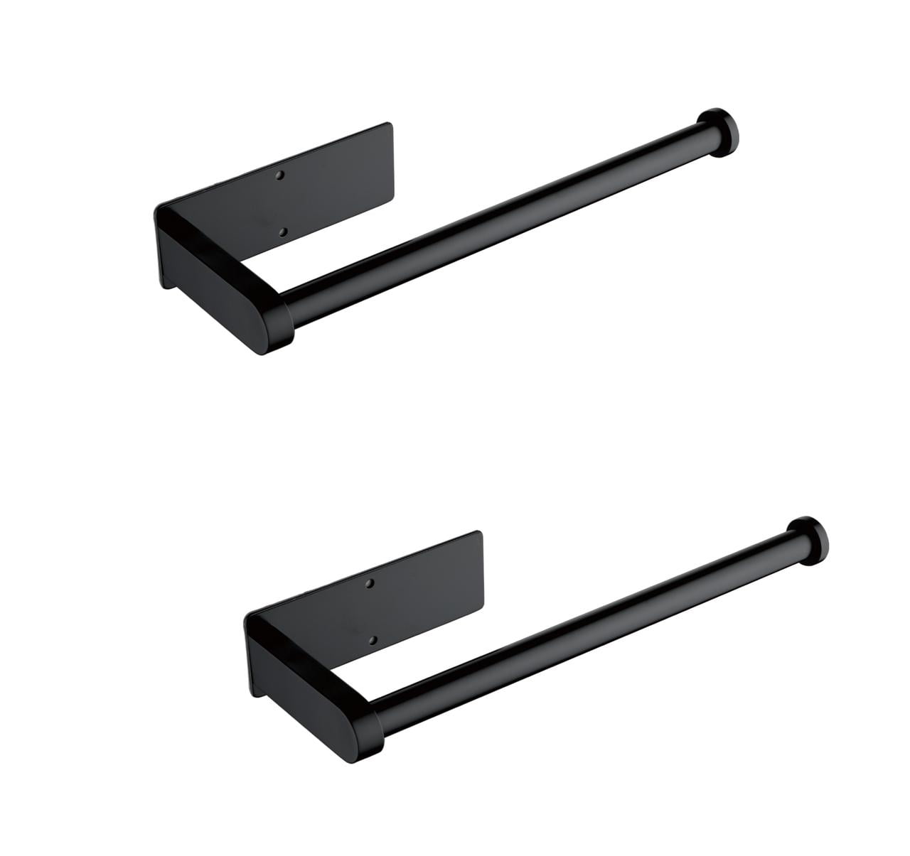 Pack Of 2 Wall Mounted Paper Towel Racks Under Cabinet Black Paper pack-of-2-wall-mounted-paper-towel-racks-under-cabinet-black-paper