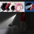 2 Pack Retractable Dog Leash, 16FT Tangle-Free Walking Leash with LED ...