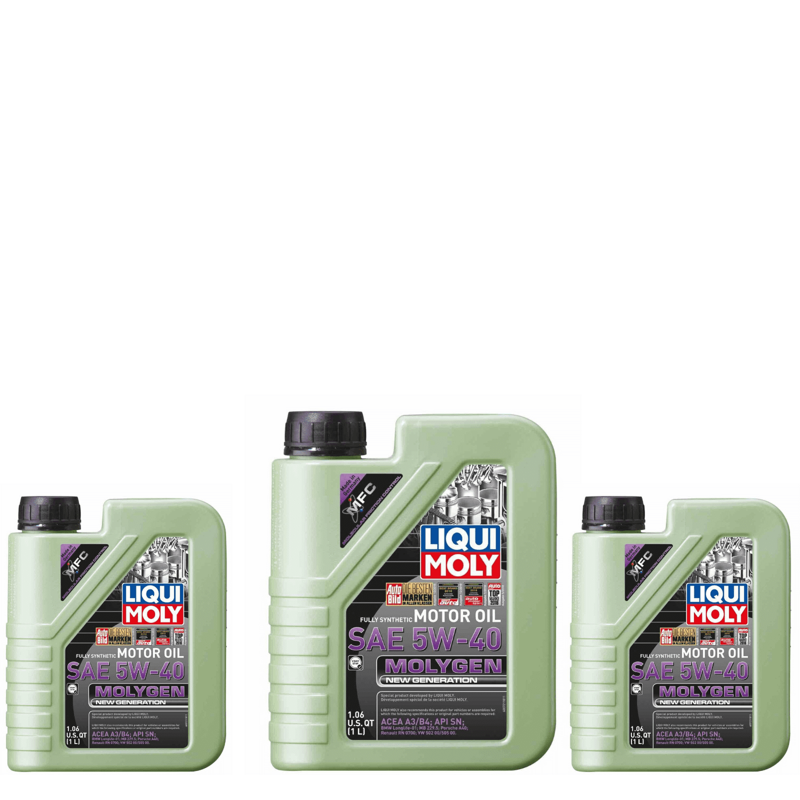 Molygen New Generation Motor Oil SAE 5W-40 LIQUI MOLY Fully Synthetic ...