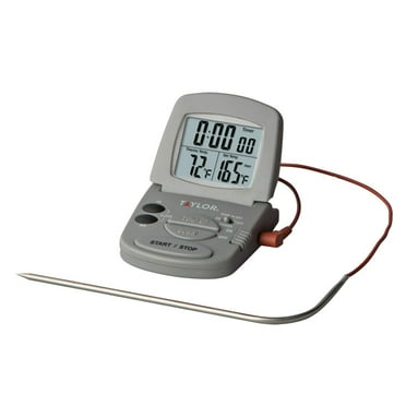Taylor Digital Wired Probe Programmable Meat Thermometer with Timer ...