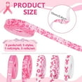 5 Rolls 5 Styles Polyester Awareness Ribbon Printed Grosgrain Ribbon ...