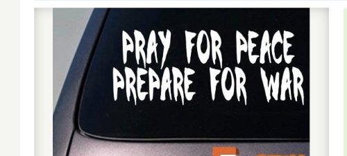 Pray for Peace Prepare for War 2a 2a Decal Sticker 2a Vinyl Tea Decal ...
